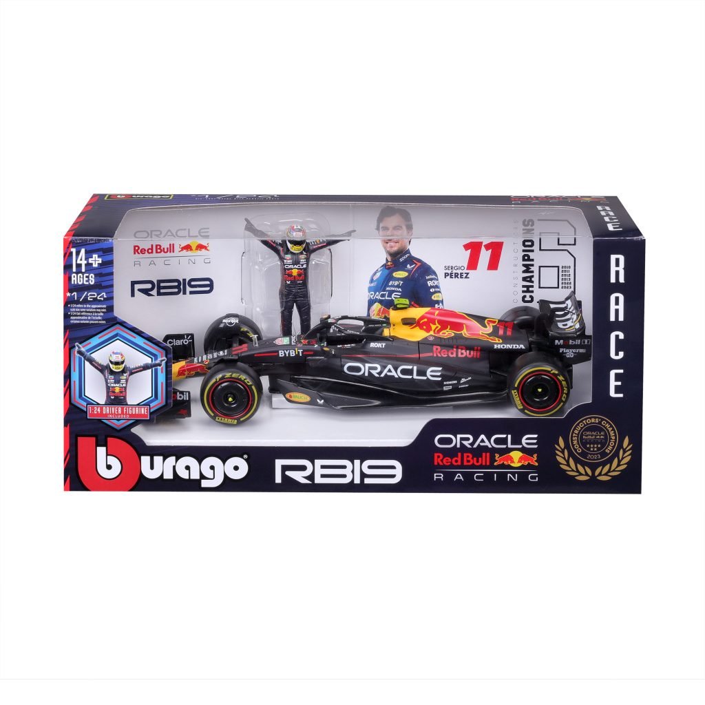 Race Oracle Redbull Rb19 con Figura Sergio “Checo” Perez #11 Escala 1: ...